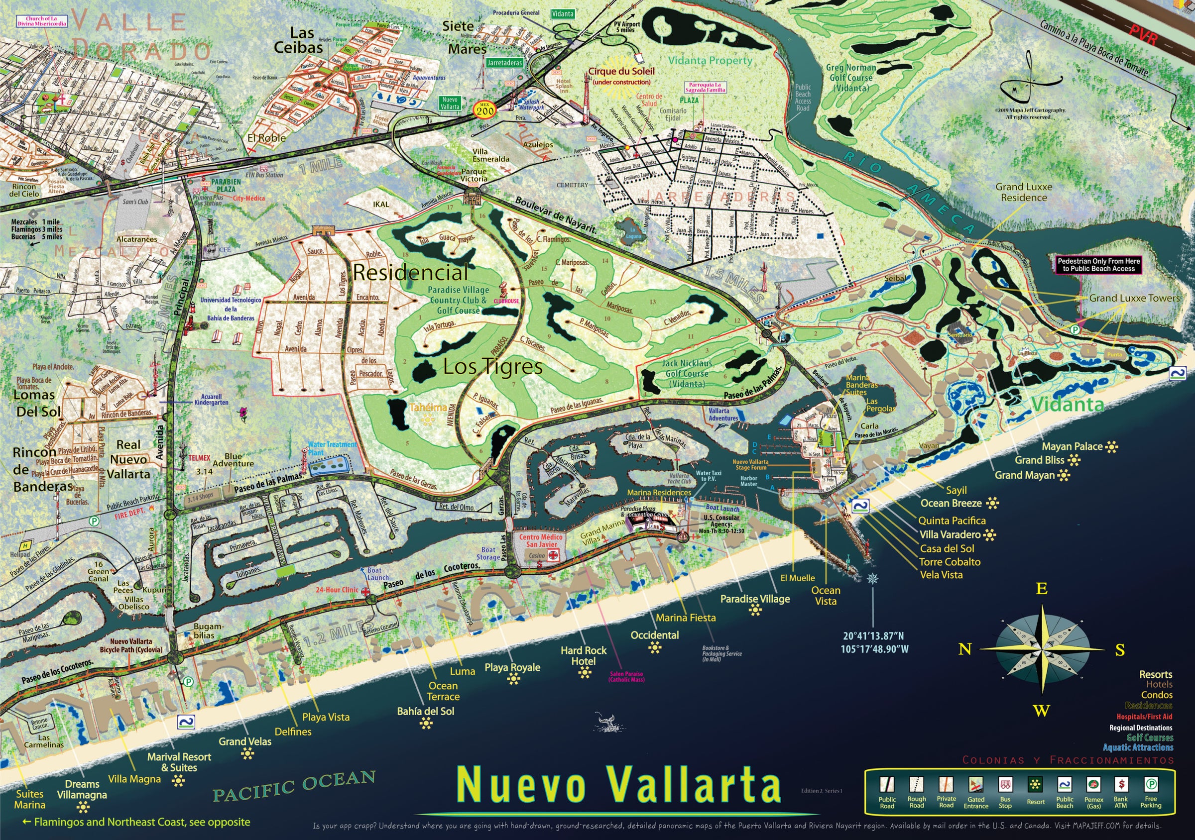 Nuevo Vallarta Hotel Zone Map